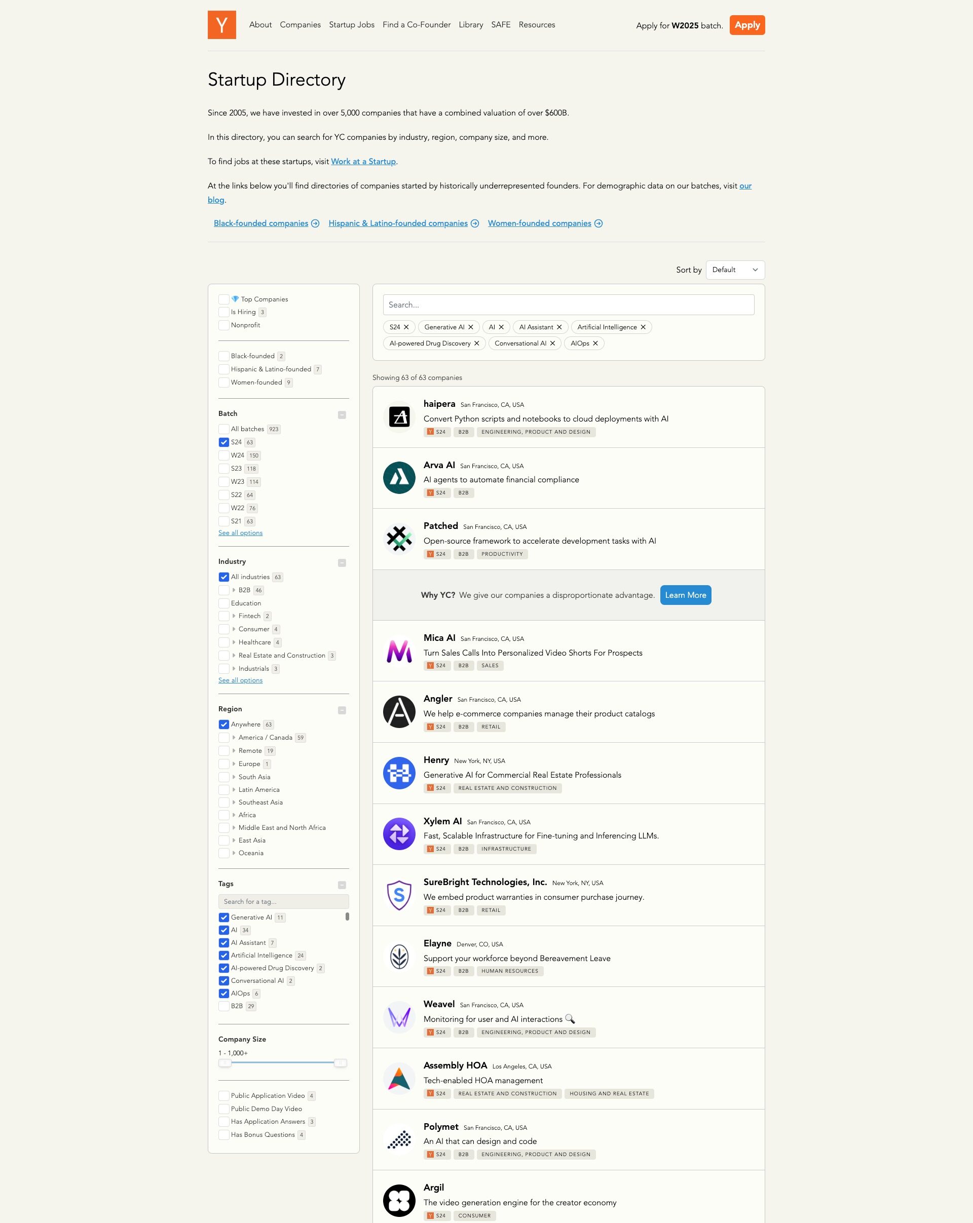 YC S24のAI/生成AIスタートアップ63社から学ぶ最新AIトレンド | DeskrexAIリサーチ