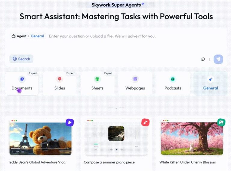 5つの専門AIエージェントを持つSkyworkとは？DeepResearchの性能、活用事例や比較を徹底レビュー！ | DeskrexAIリサーチ